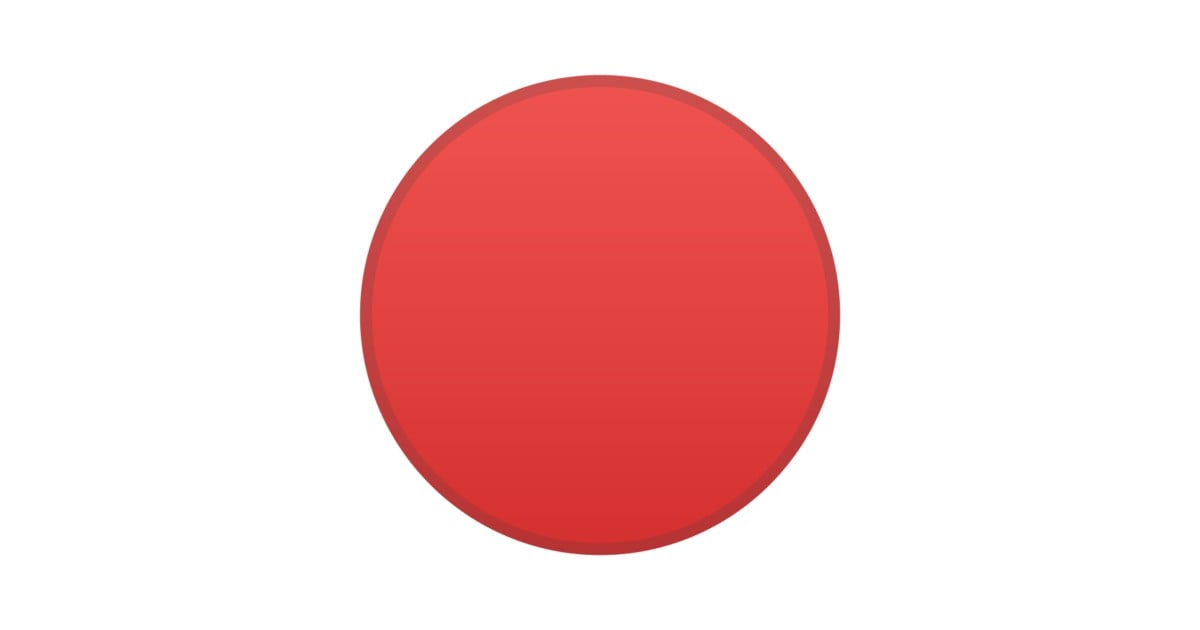 🔴 roter Kreis-Emoji