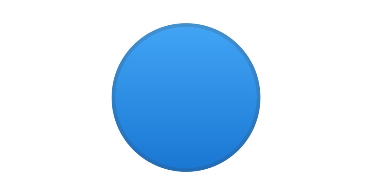 🔵 Círculo Azul Grande Emoji
