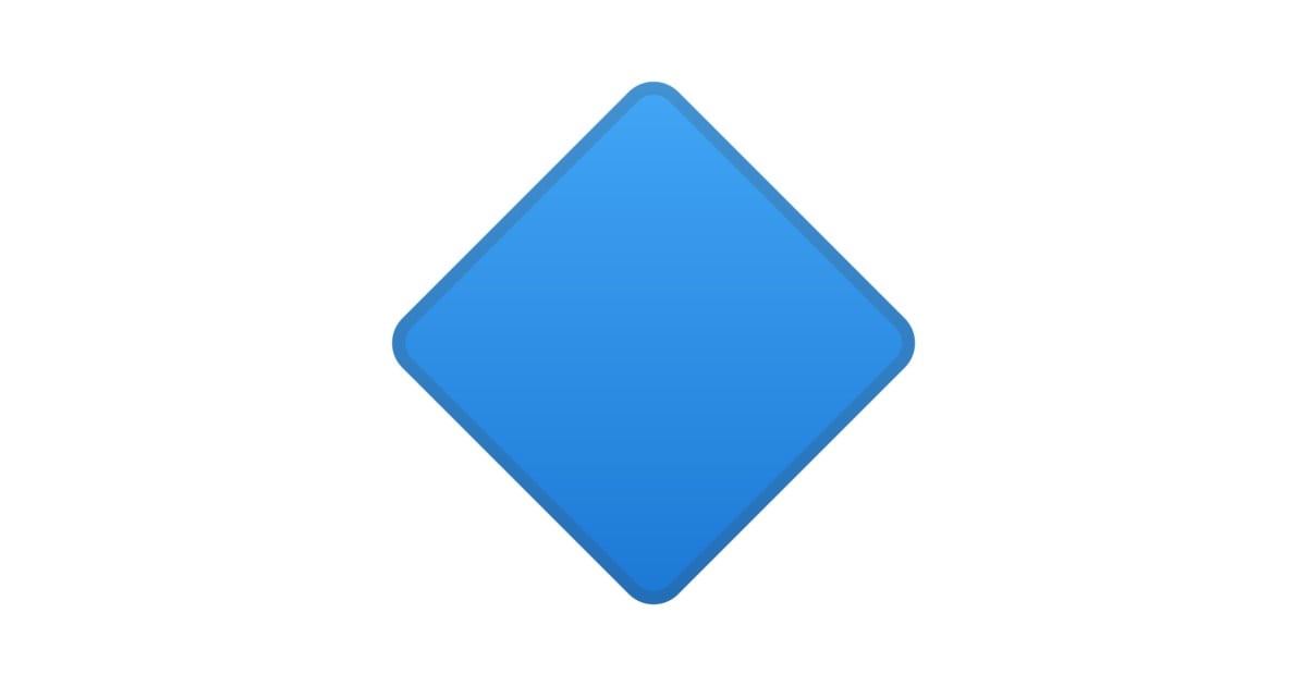 🔷 Grand Losange Bleu Emoji