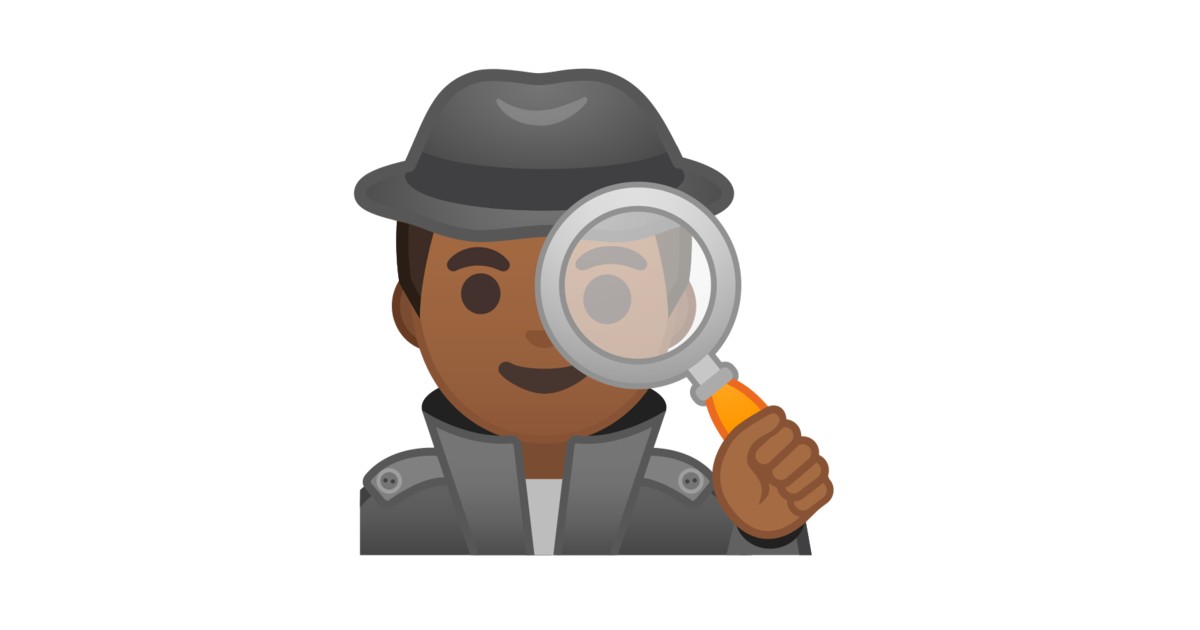 🕵🏾‍♂️ Détective Homme : Peau Mate Emoji