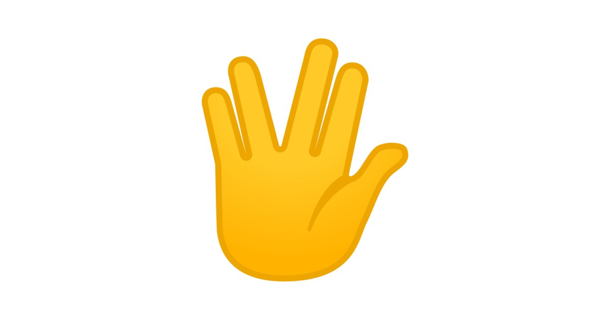 🖖 vulkanischer Gruß-Emoji