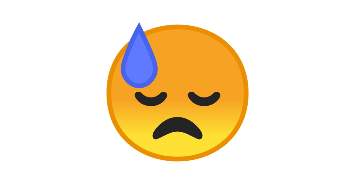 😓 Cara Con Sudor Frío Emoji