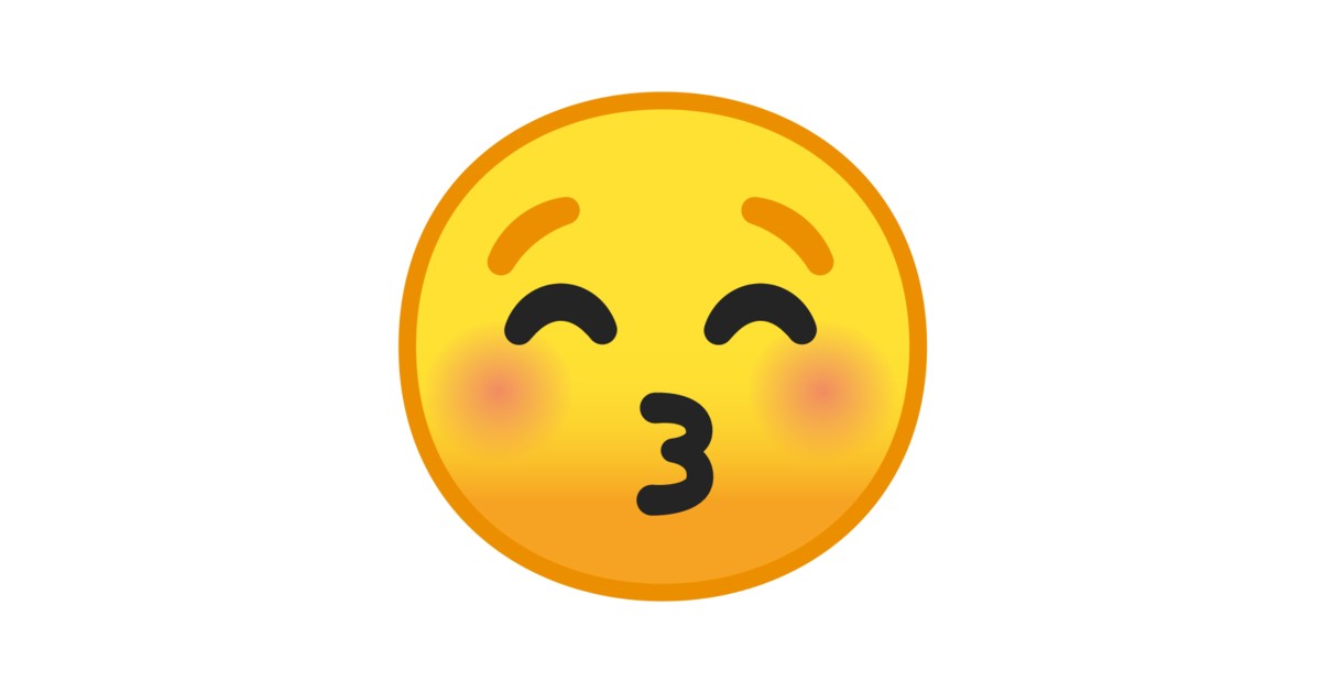 😚 küssendes Gesicht mit geschlossenen Augen-Emoji