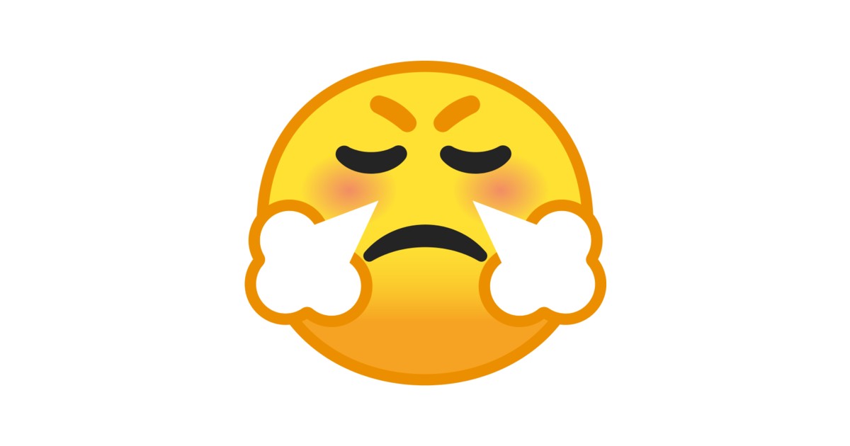 😤 Rosto Soltando Vapor Pelo Nariz Emoji