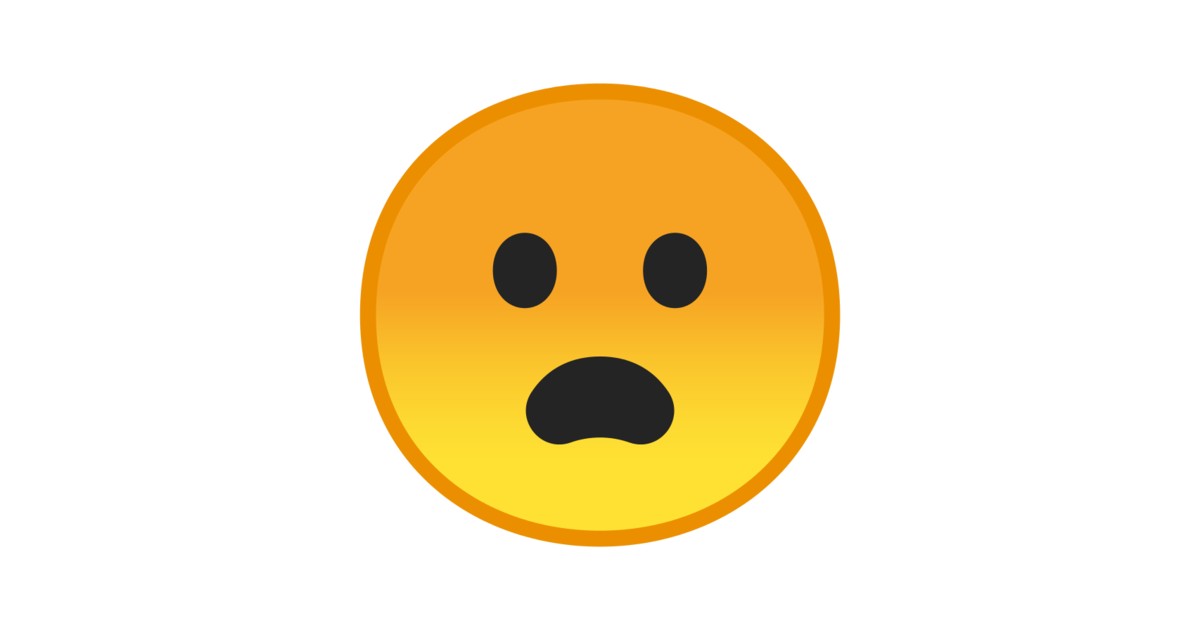 😦 entsetztes Gesicht-Emoji