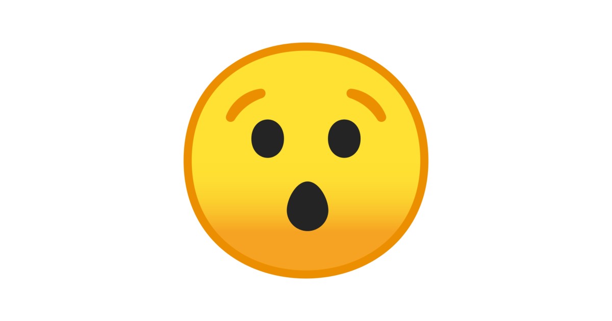 😯 Rosto Surpreso Emoji