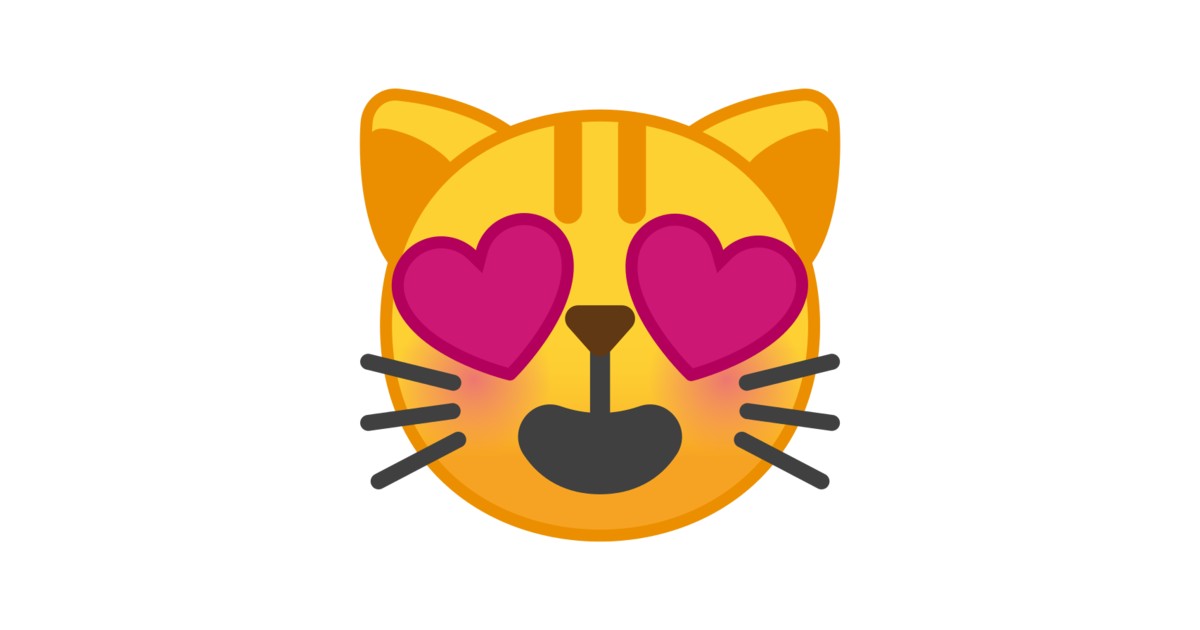 😻 Gato Sonriendo Con Ojos De Corazón Emoji