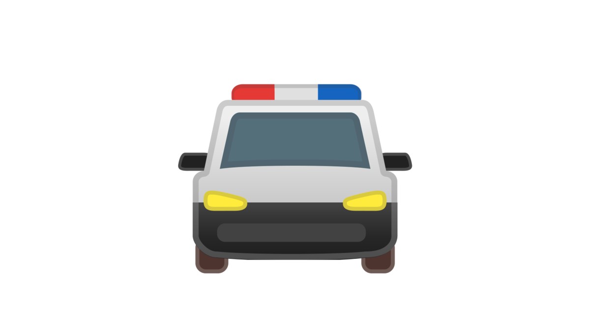 🚔 Vorderansicht Polizeiwagen-Emoji