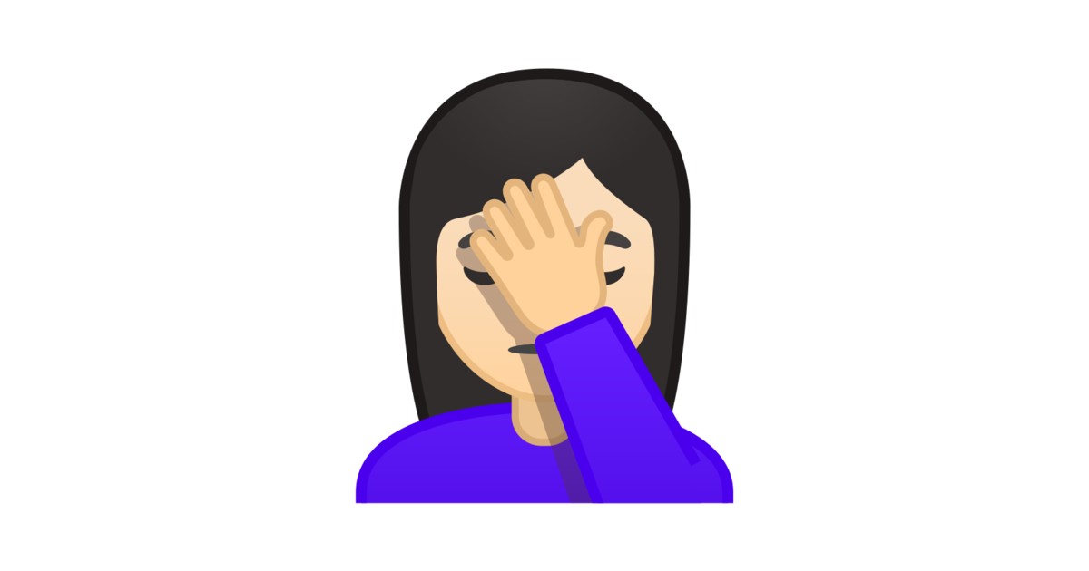 🤦🏻♀️ Woman Facepalming Light Skin Tone Emoji