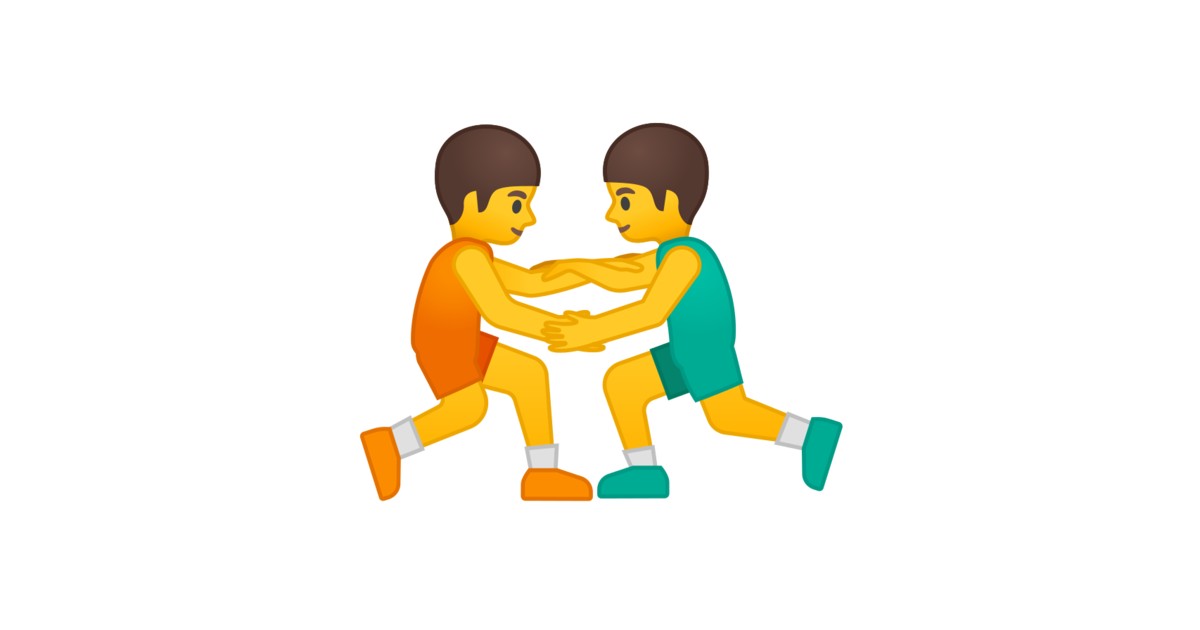🤼‍♂️ ringende Männer-Emoji