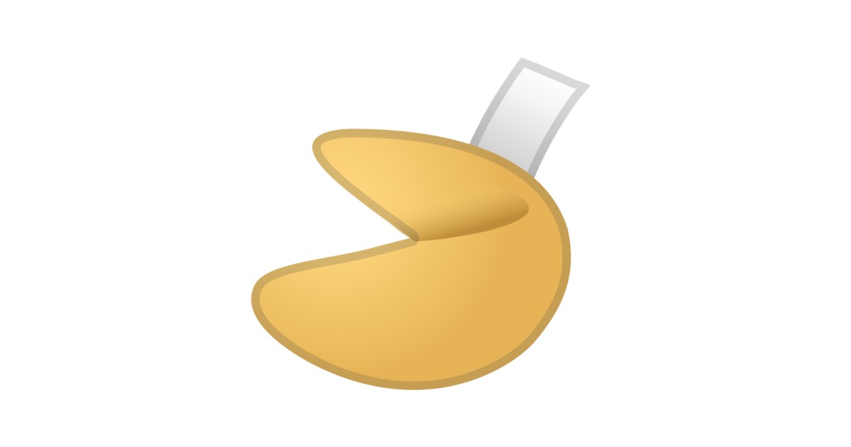 🥠 Biscoito Da Sorte Emoji | "Biscoito Da Sorte"