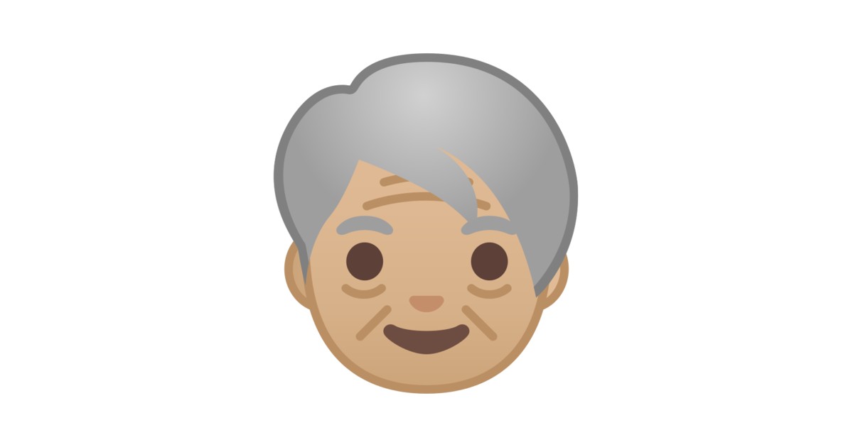 🧓🏼 Idoso: Pele Morena Clara Emoji | "Adulto Mais Velho: Pele Clara Média"