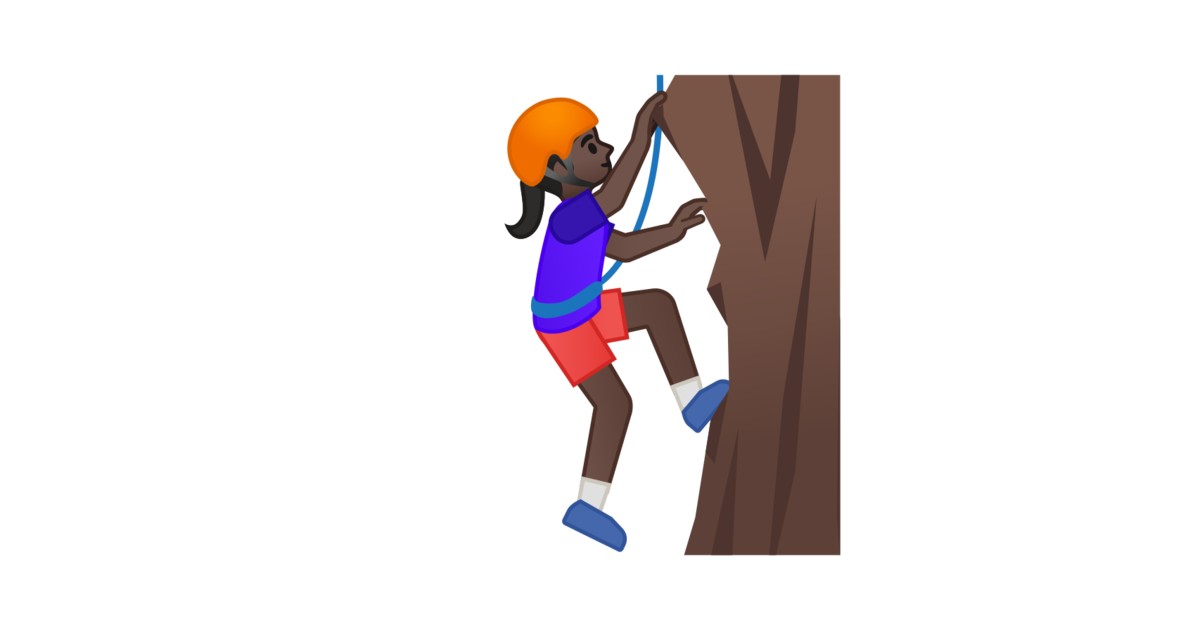 🧗🏿 Bergsteiger(in): dunkle Hautfarbe-Emoji | "kletternde Person ...