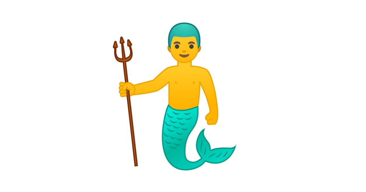 🧜‍♂️ Wassermann-Emoji | "Meerjungmann"