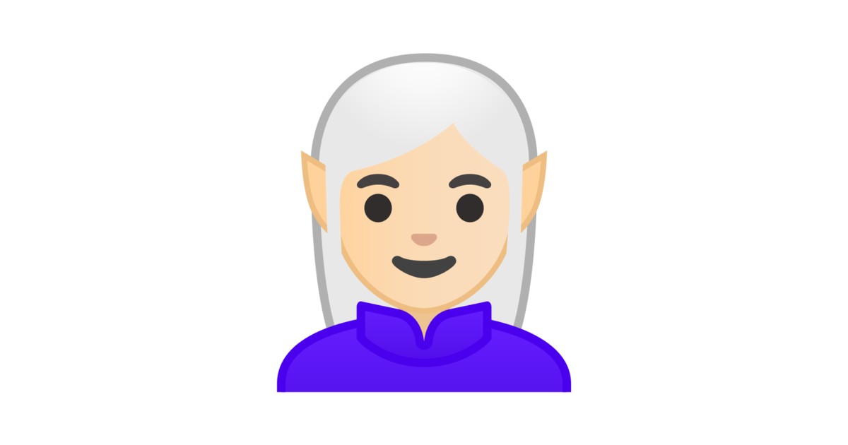 🧝🏻 Elf(e): helle Hautfarbe-Emoji | "Elfe: Hauttyp 1–2"