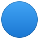 🔵 Círculo Azul Grande Emoji