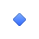 🔹 Rombo Blu Piccolo Emoji