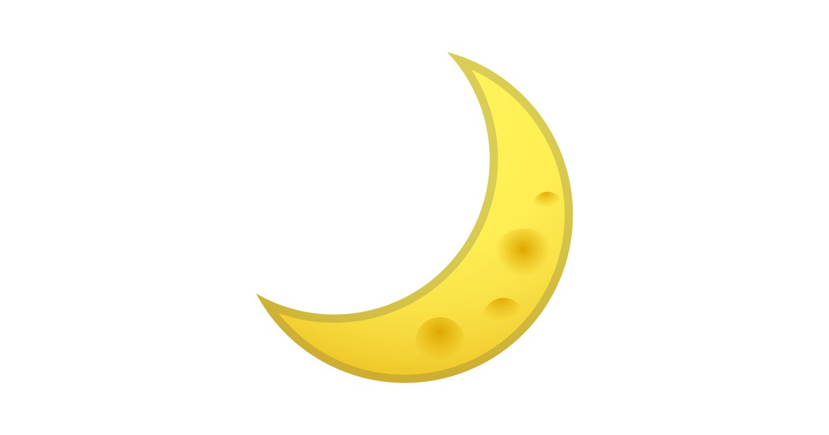 🌙 Lua Crescente Emoji