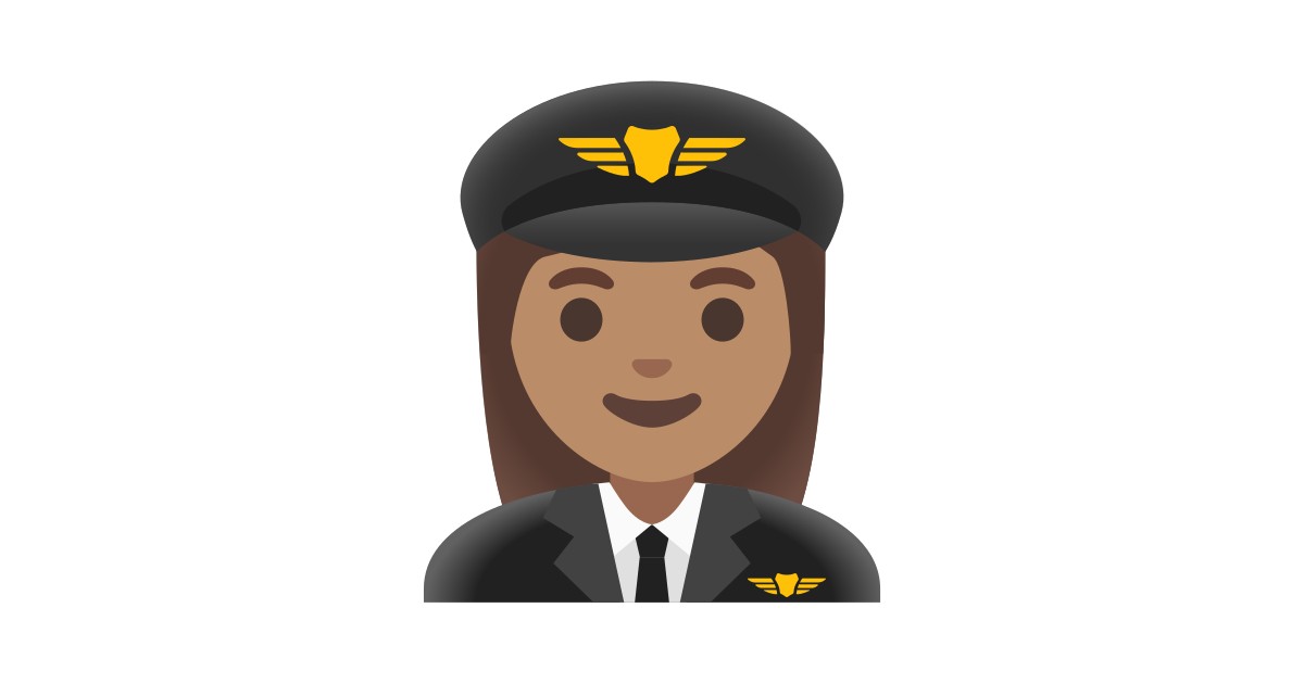 👩🏽‍ ️ Woman Pilot: Medium Skin Tone Emoji