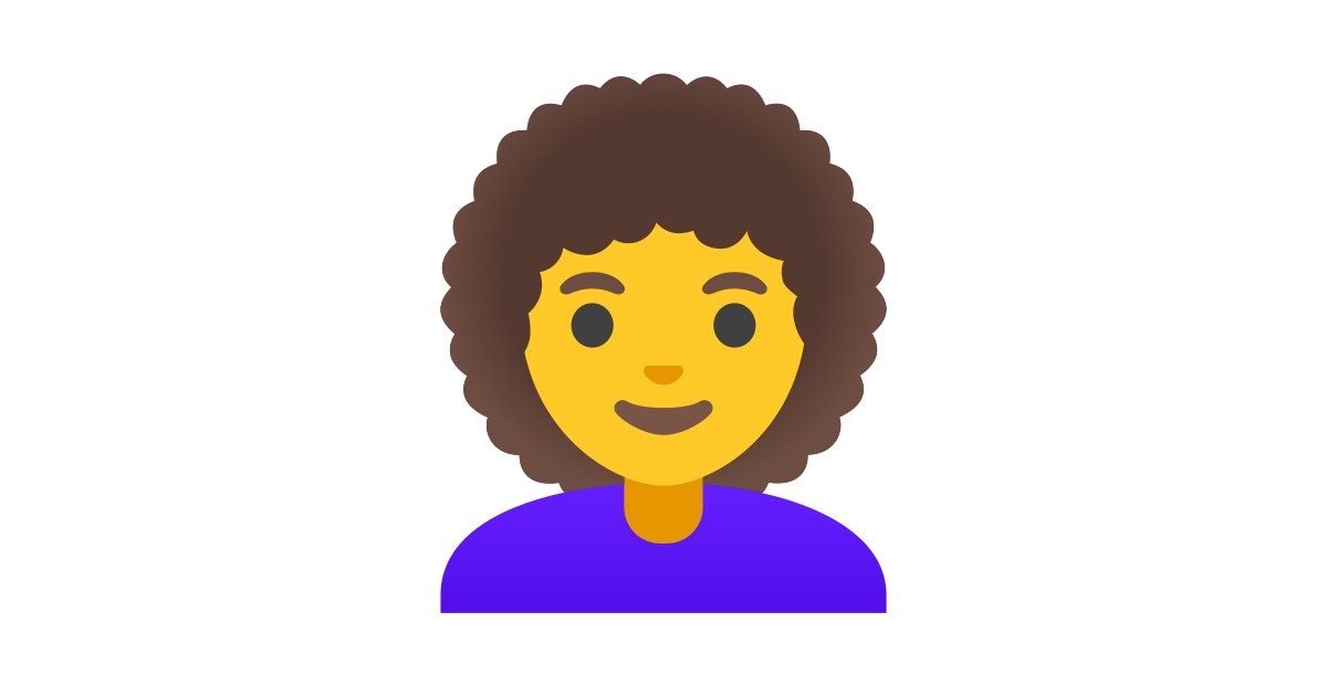 👩‍🦱 Woman: Curly Hair Emoji