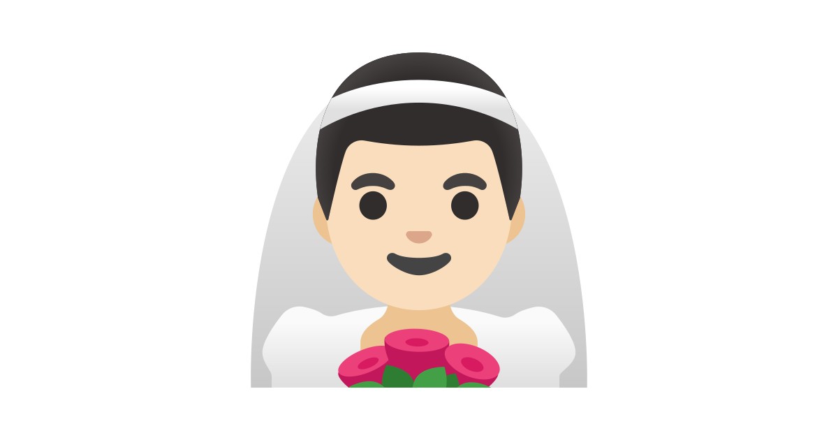 👰🏻‍♂️ Man With Veil: Light Skin Tone Emoji