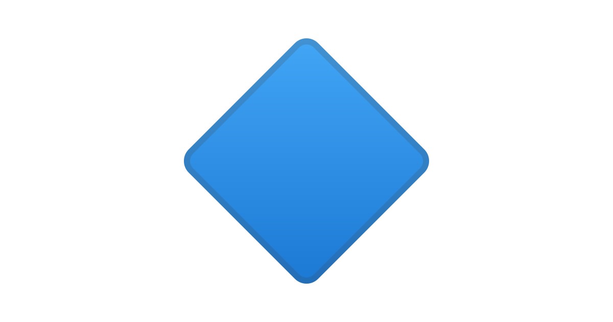 🔷 Rombo Azul Grande Emoji