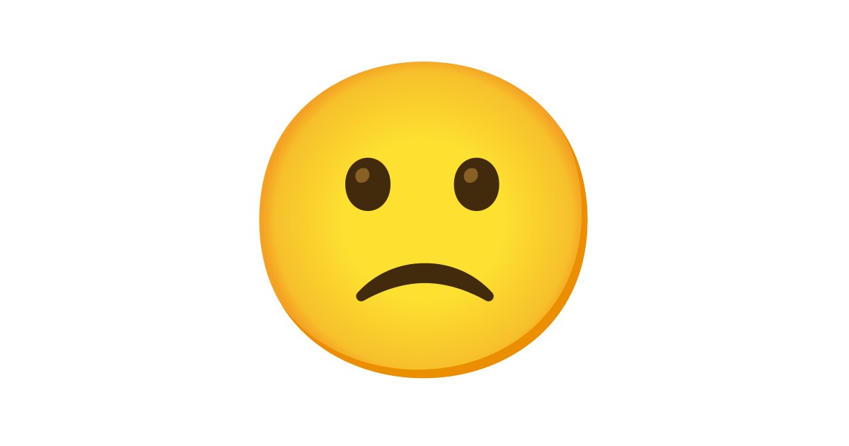 🙁 Rosto Meio Triste Emoji