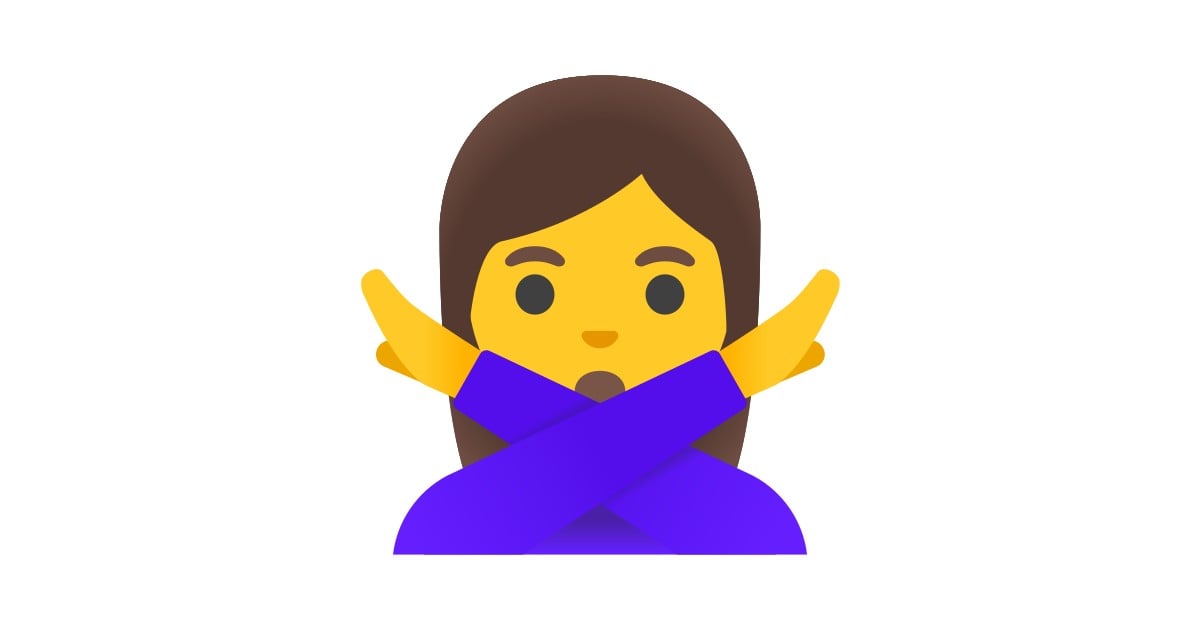 🙅‍♀️ Mujer Haciendo El Gesto De "no" Emoji