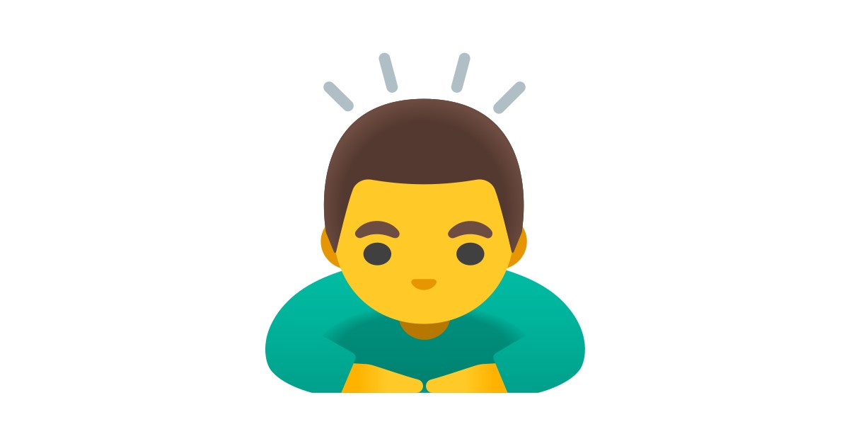 🙇‍♂️ Man Bowing Emoji