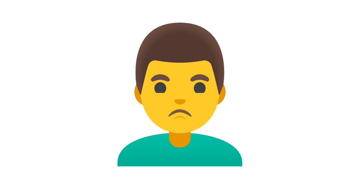 🙎‍♂️ Homme Qui Boude Emoji