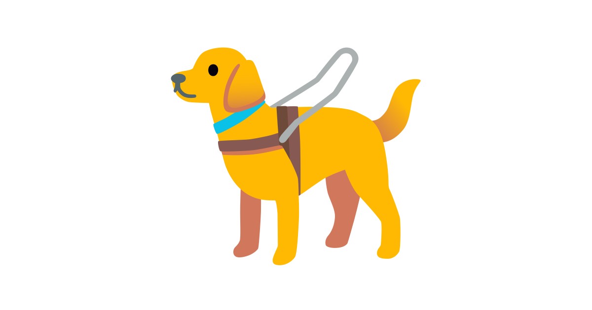 🦮 Chien Guide Emoji