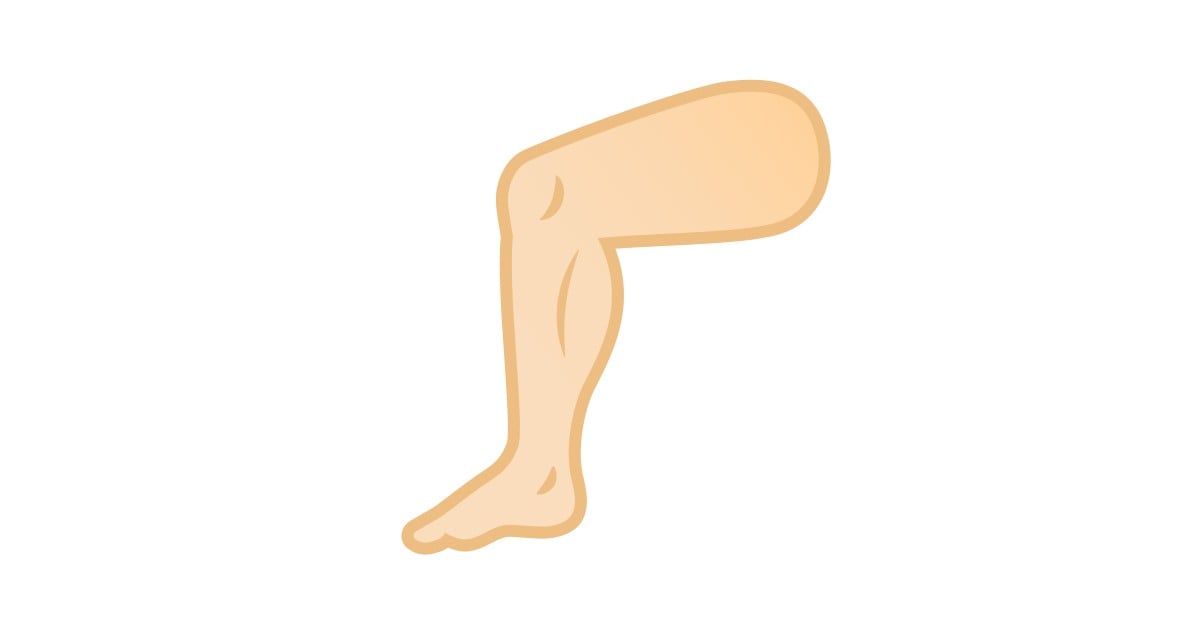 🦵🏻 Jambe : Peau Claire Emoji
