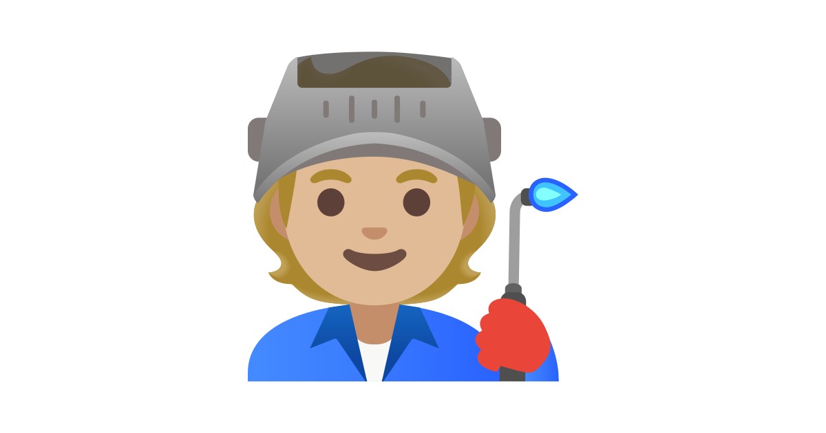 🧑🏼‍🏭 Factory Worker: Medium-light Skin Tone Emoji