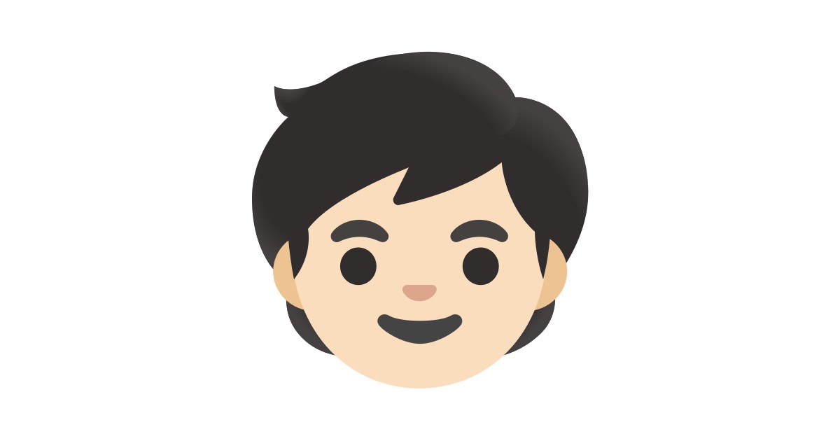 🧒🏻 Enfant : Peau Claire Emoji