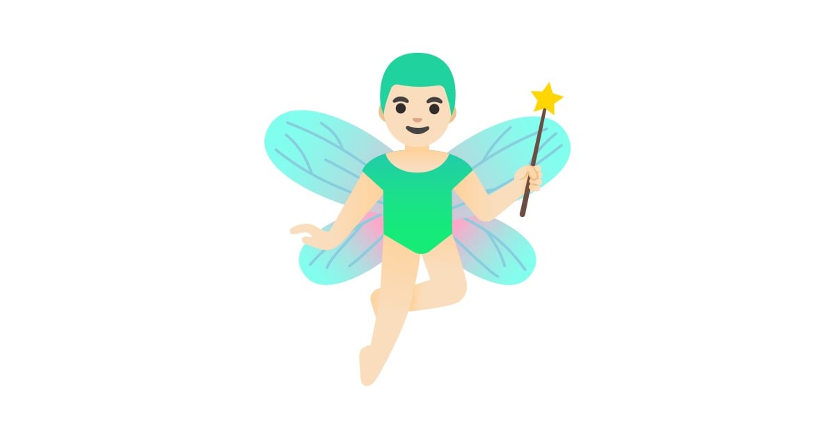 🧚🏻‍♂️ männliche Fee: helle Hautfarbe-Emoji