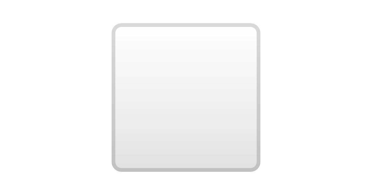⬜ großes weißes Quadrat-Emoji