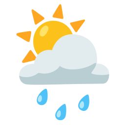 🌦️ Sun Behind Rain Cloud Emoji
