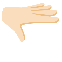 🫳🏻 Palm Down Hand: Light Skin Tone Emoji