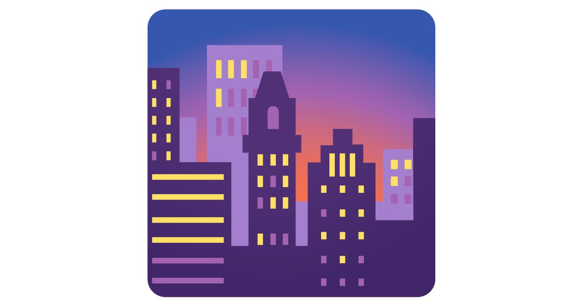 🌆 Cityscape At Dusk Emoji
