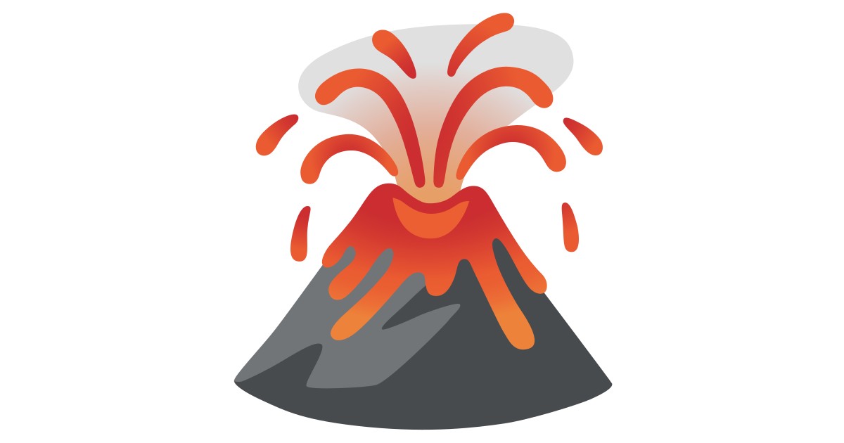 🌋 Volcano Emoji