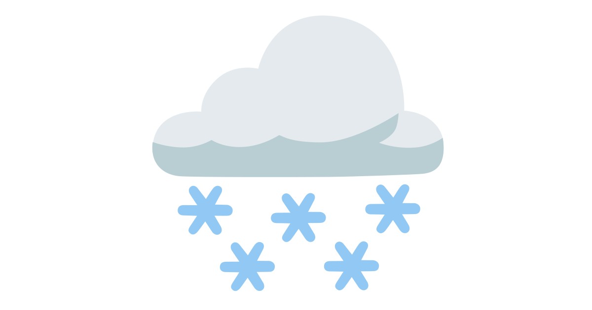 🌨️ Cloud With Snow Emoji