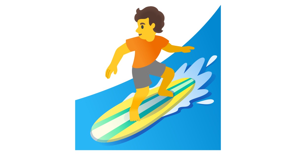 🏄 Person Surfing Emoji