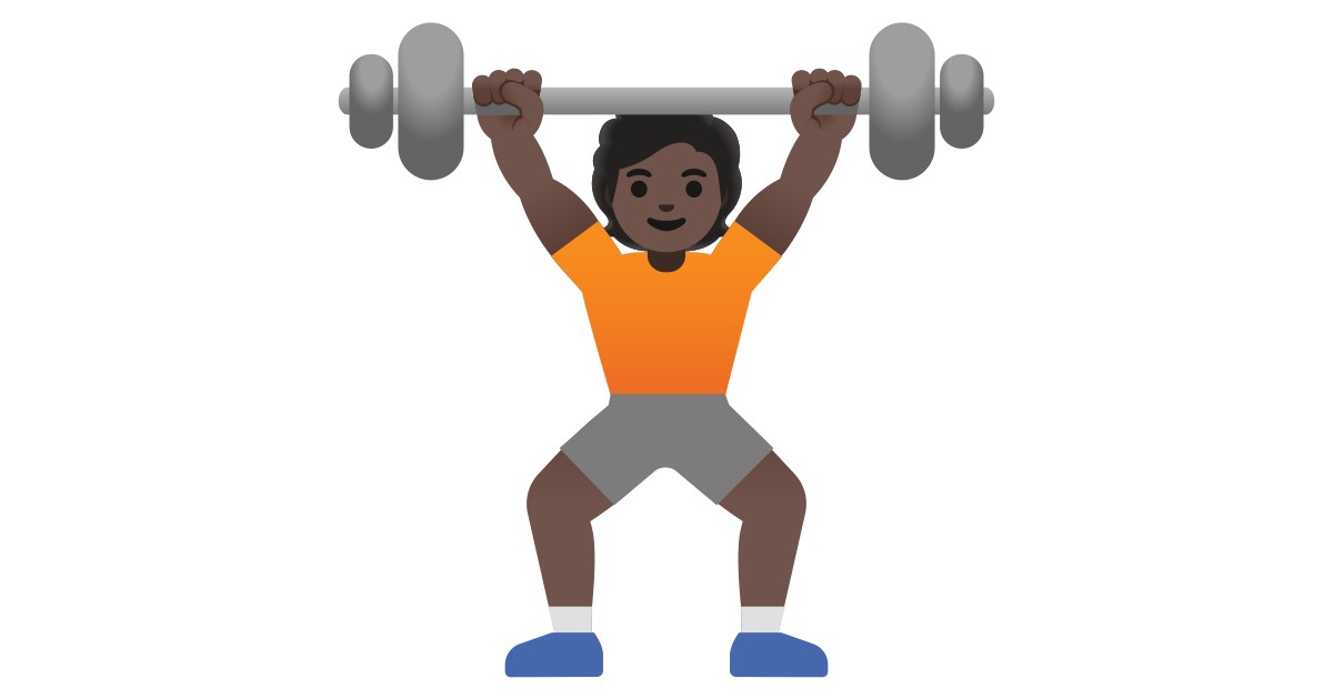 🏋🏿 Person Lifting Weights: Dark Skin Tone Emoji