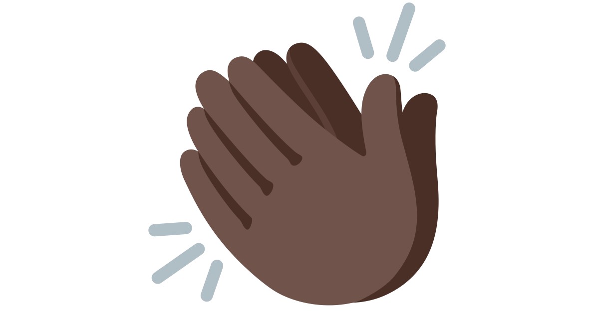 👏🏿 Clapping Hands: Dark Skin Tone Emoji
