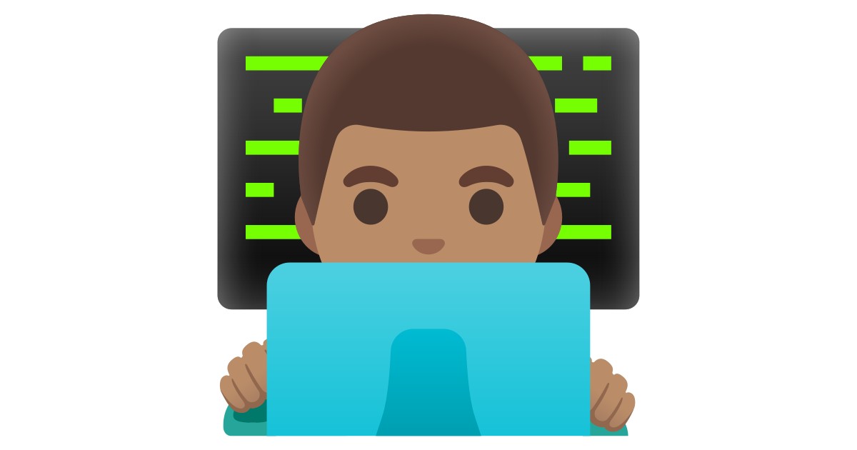 👨🏽‍💻 Man Technologist: Medium Skin Tone Emoji