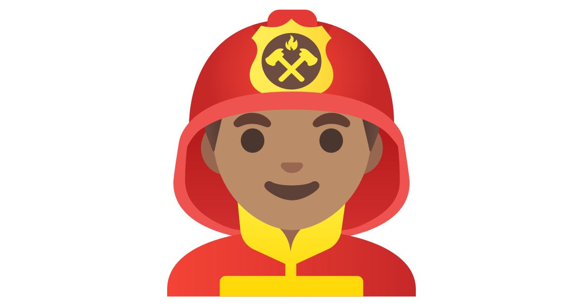 👨🏽‍🚒 Man Firefighter: Medium Skin Tone Emoji