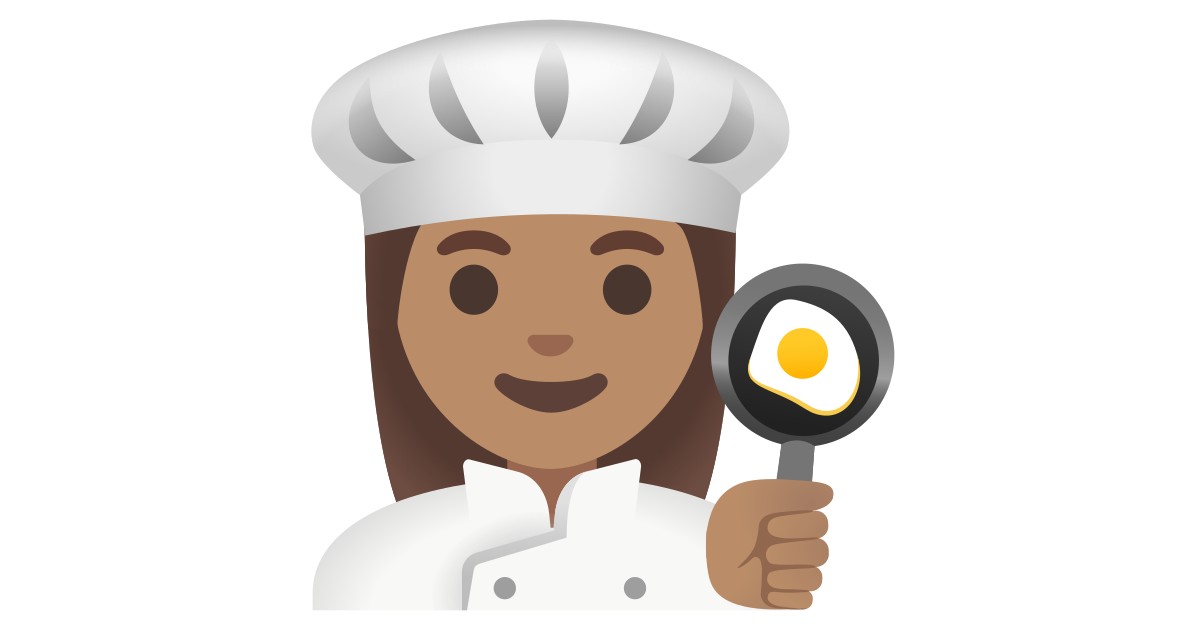👩🏽‍🍳 Woman Cook: Medium Skin Tone Emoji