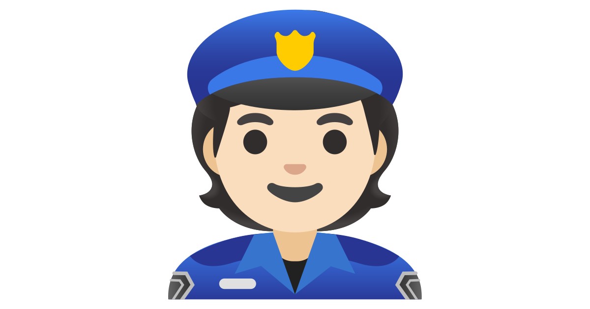 👮🏻 Police Officer: Light Skin Tone Emoji