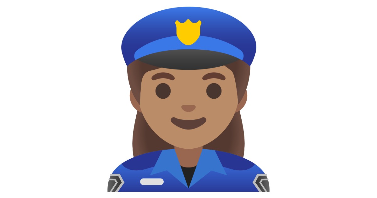 👮🏽‍♀️ Woman Police Officer: Medium Skin Tone Emoji