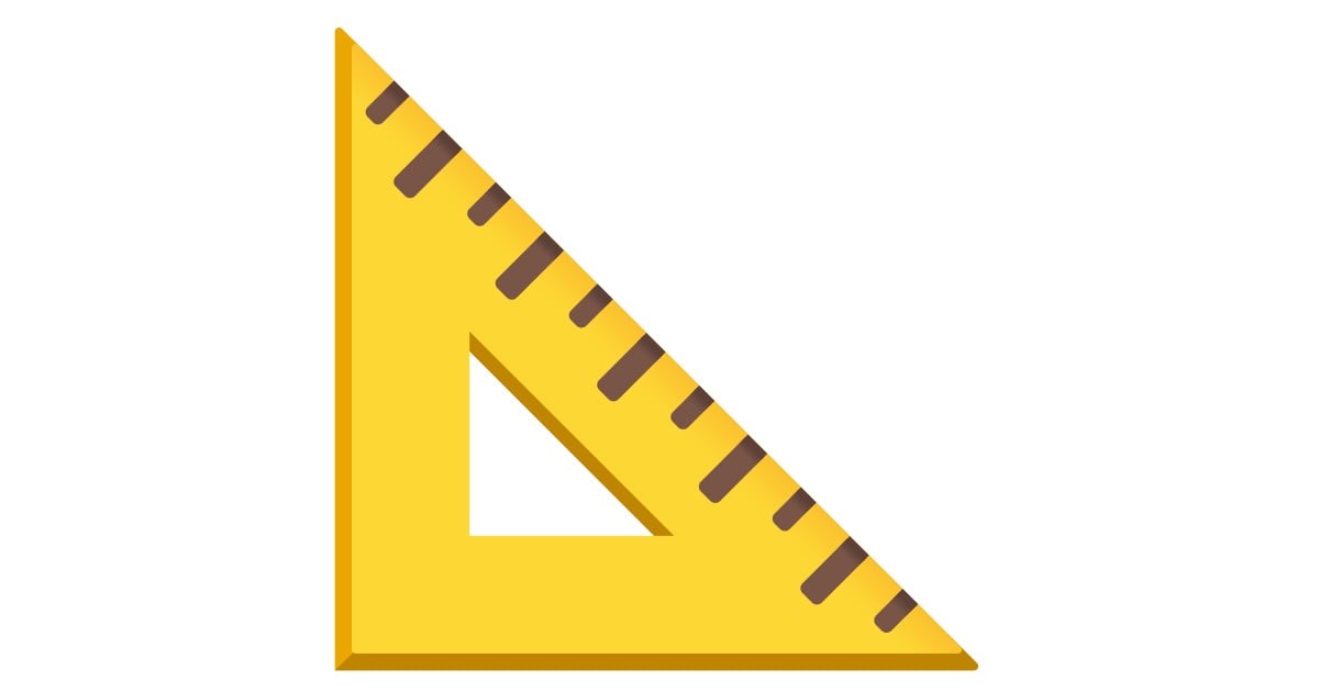 📐 Triangular Ruler Emoji